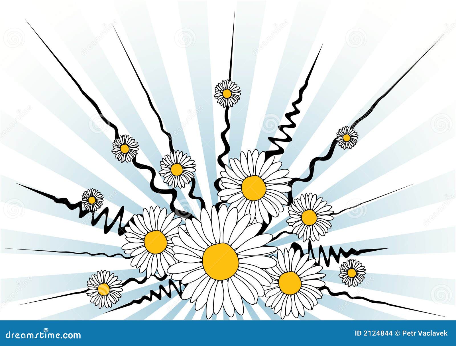 Daisy Background Vector Illustration | CartoonDealer.com #30471294