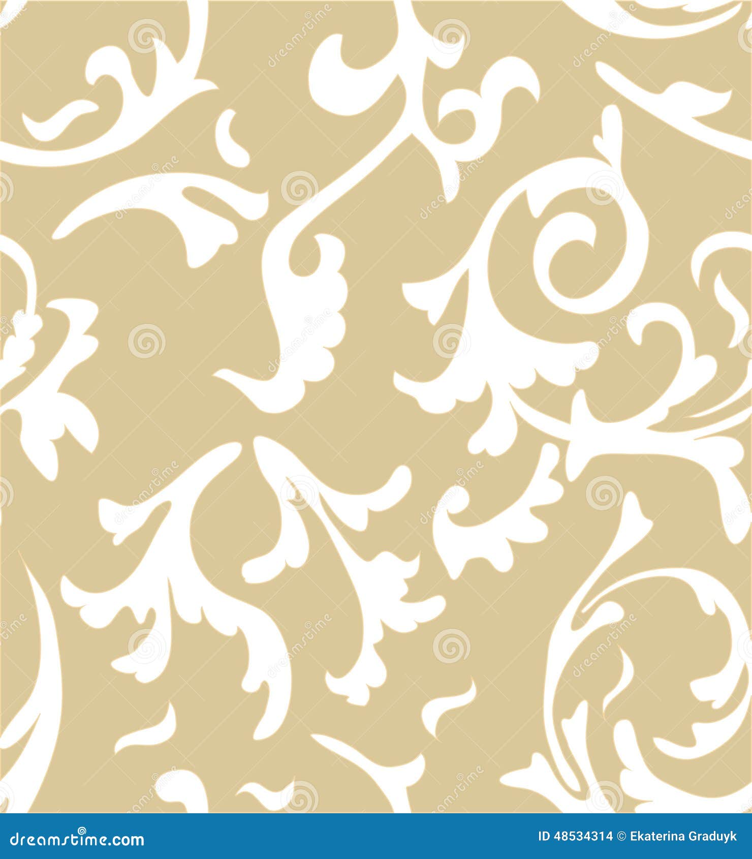 Vector Damask Seamless Pattern Background. Elegant Stock Vector ...