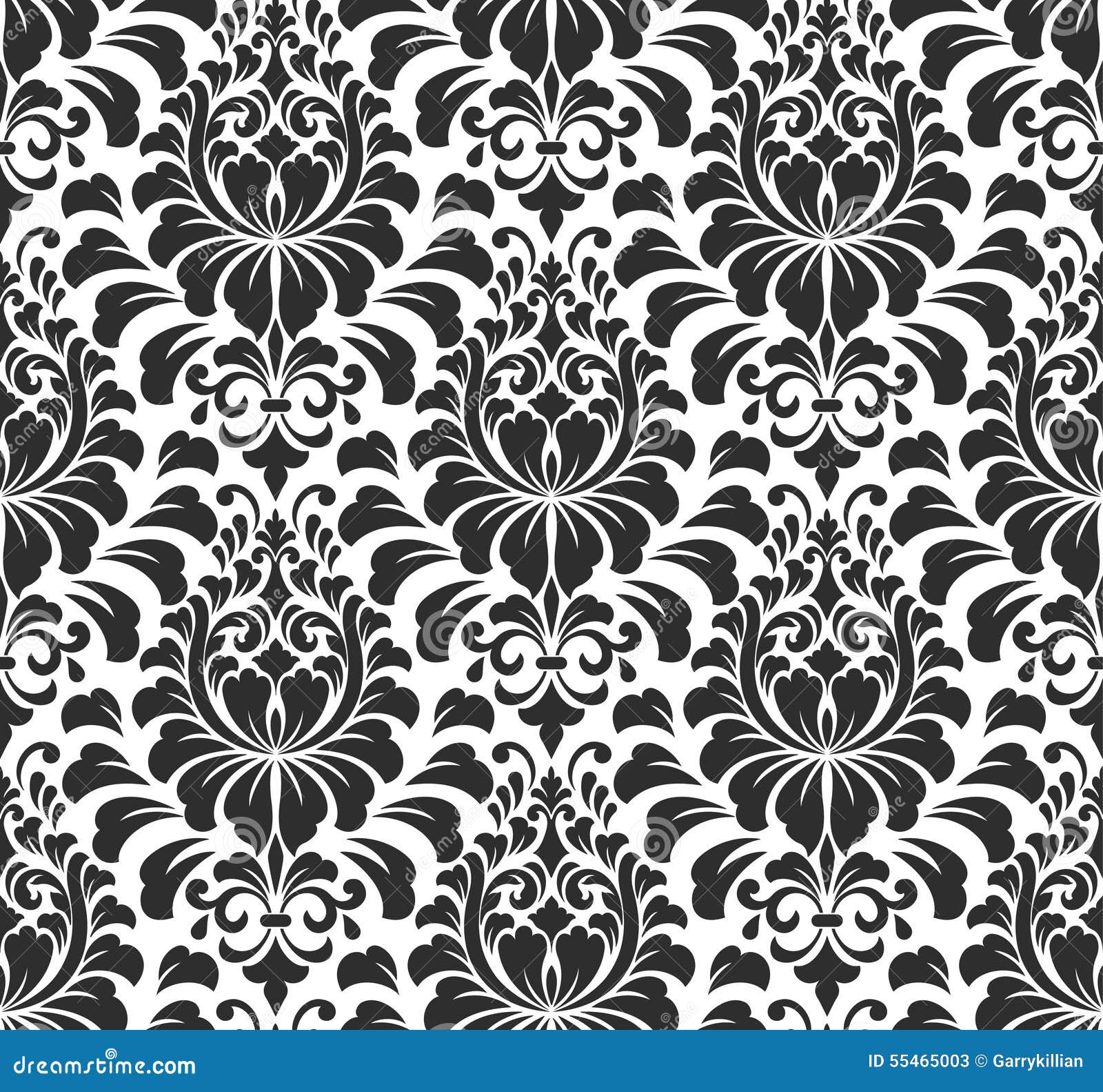 Vector Damask Seamless Pattern Background. Elegant Stock Vector ...