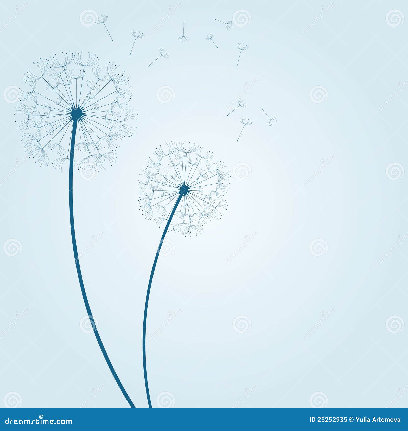 Dandelion Background. Vector Illustration | CartoonDealer.com #191788000