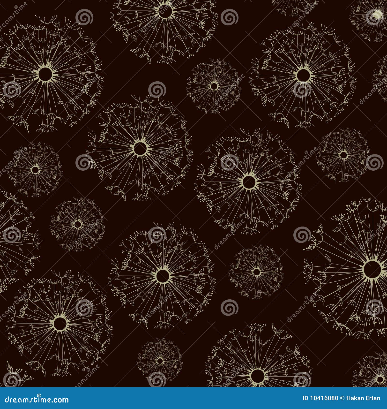 Vector Dandelion Wallpaper | CartoonDealer.com #10416119