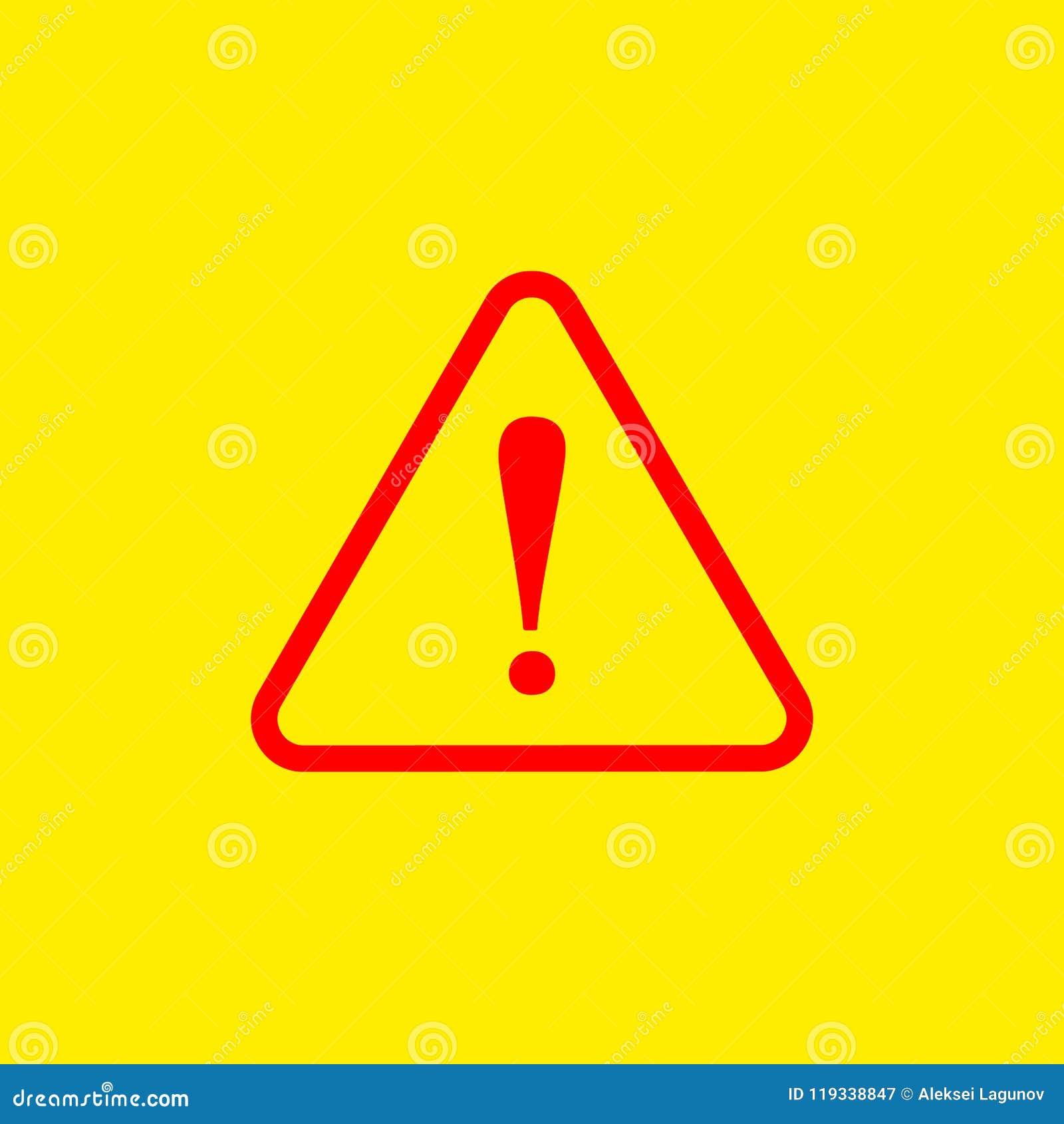 Vector Dangerous Sign, Exclamation Point in Triangle Shape, Flat Design ...