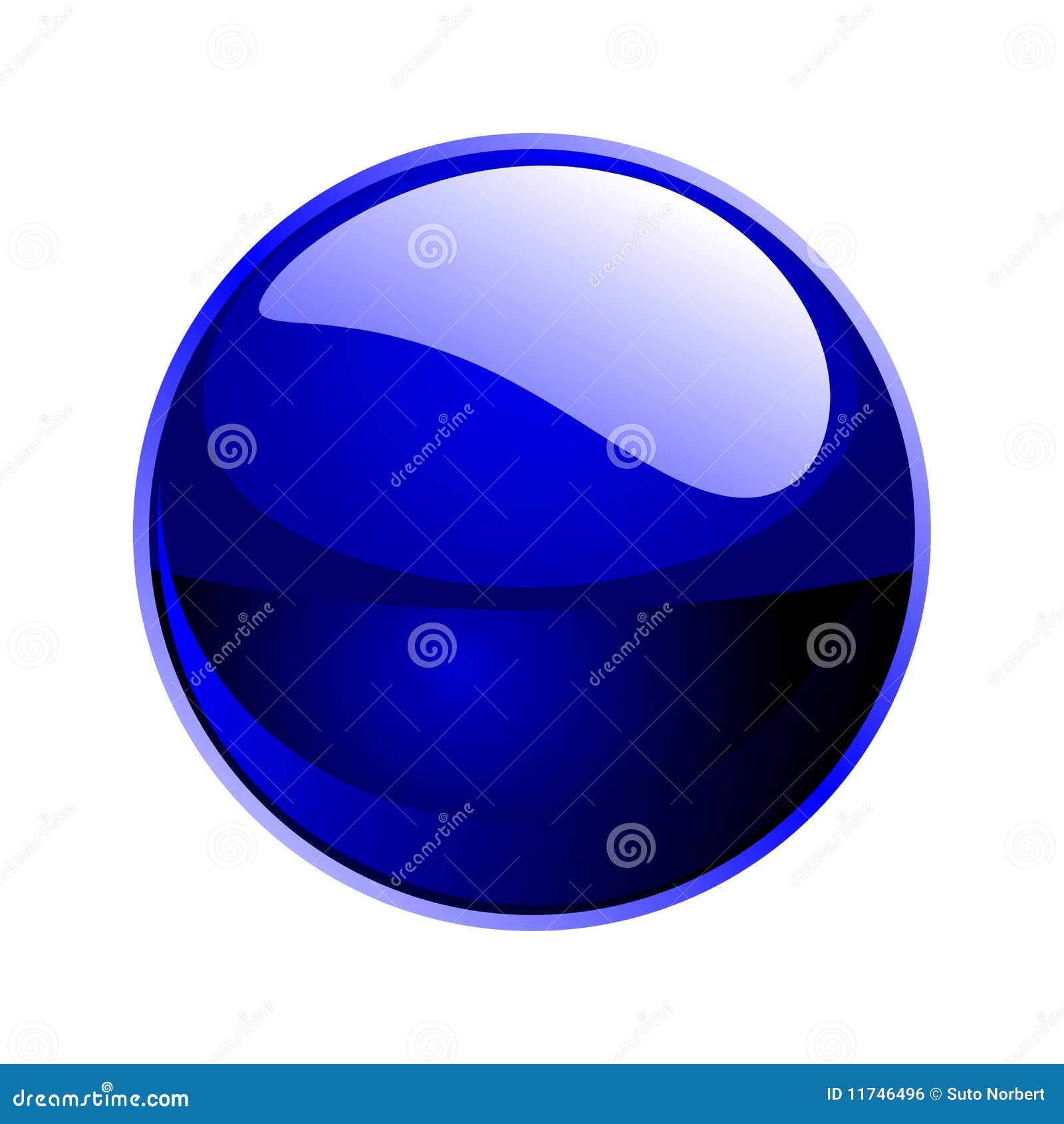 Vector Dark Blue Sphere | CartoonDealer.com #11746496