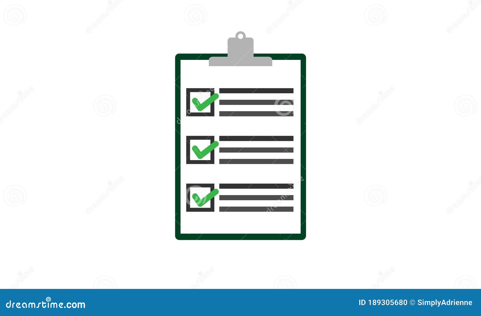 Isolated Vector of Clipboard with Paper with Abstract Writing and Check ...