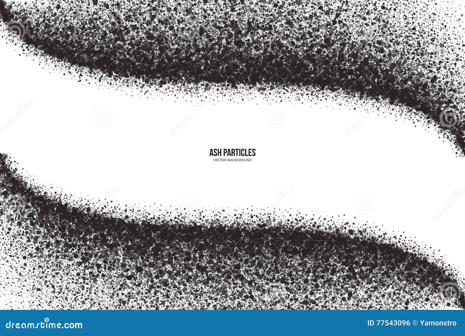 Vector Dark Gray Ash Particles on White Background Stock Vector ...