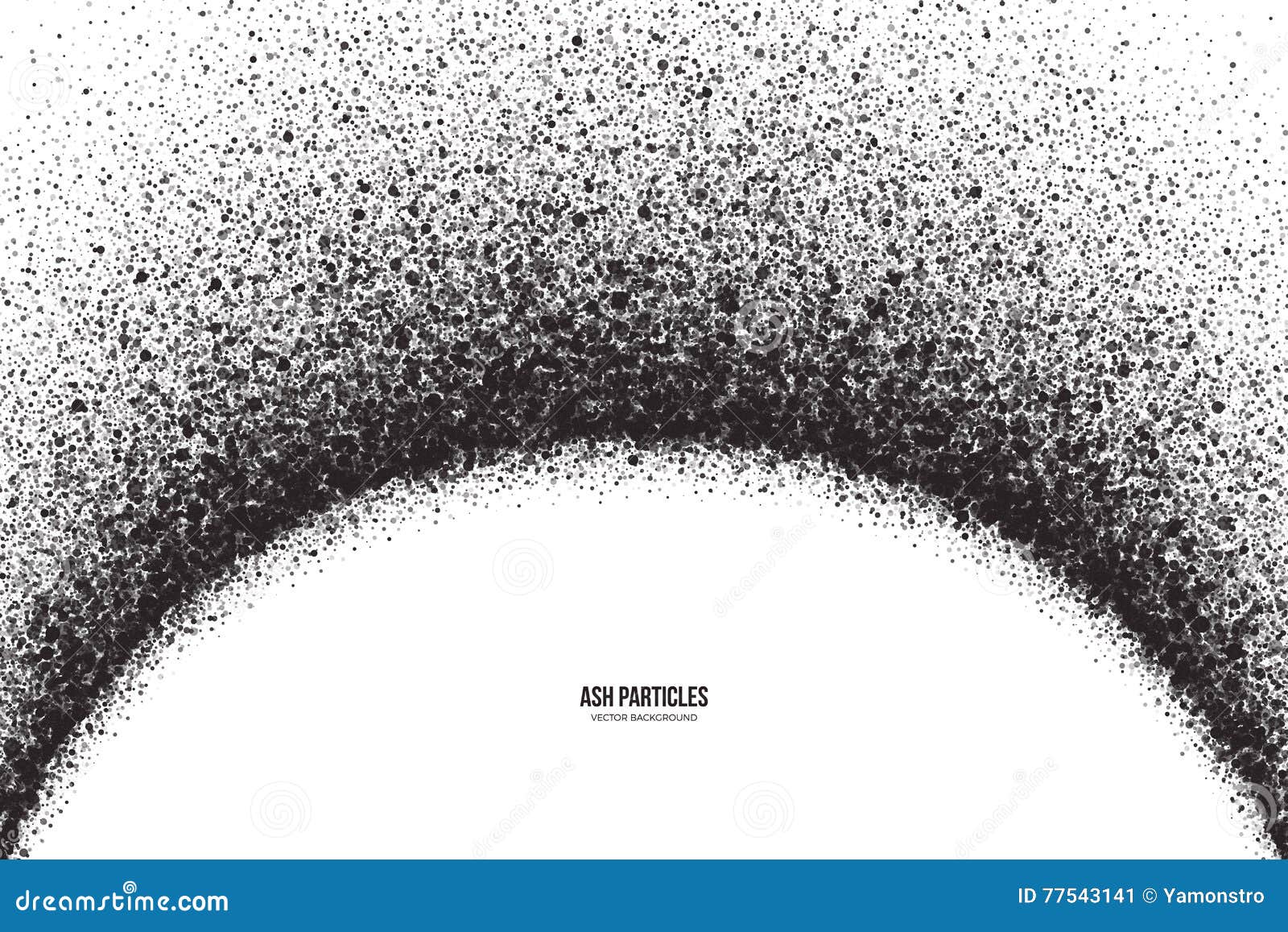 Vector Dark Gray Ash Particles on White Background Stock Vector ...