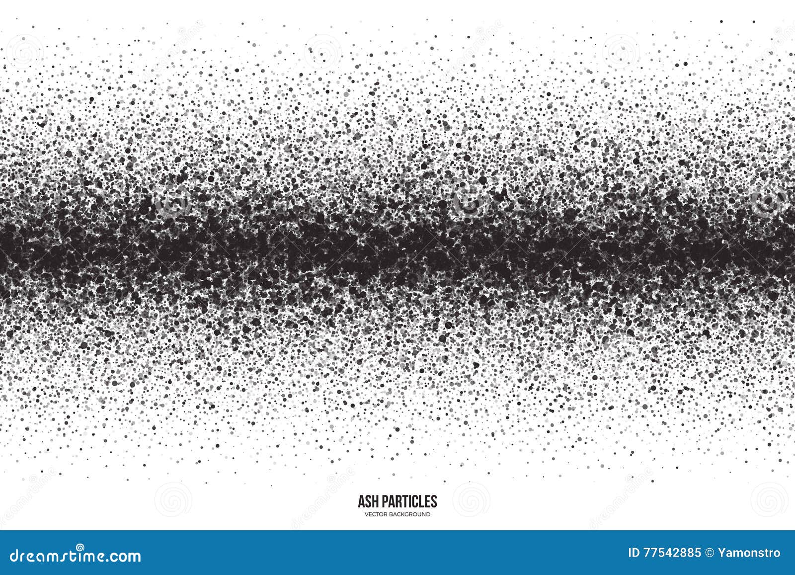 Vector Dark Gray Ash Particles on White Background Stock Vector ...