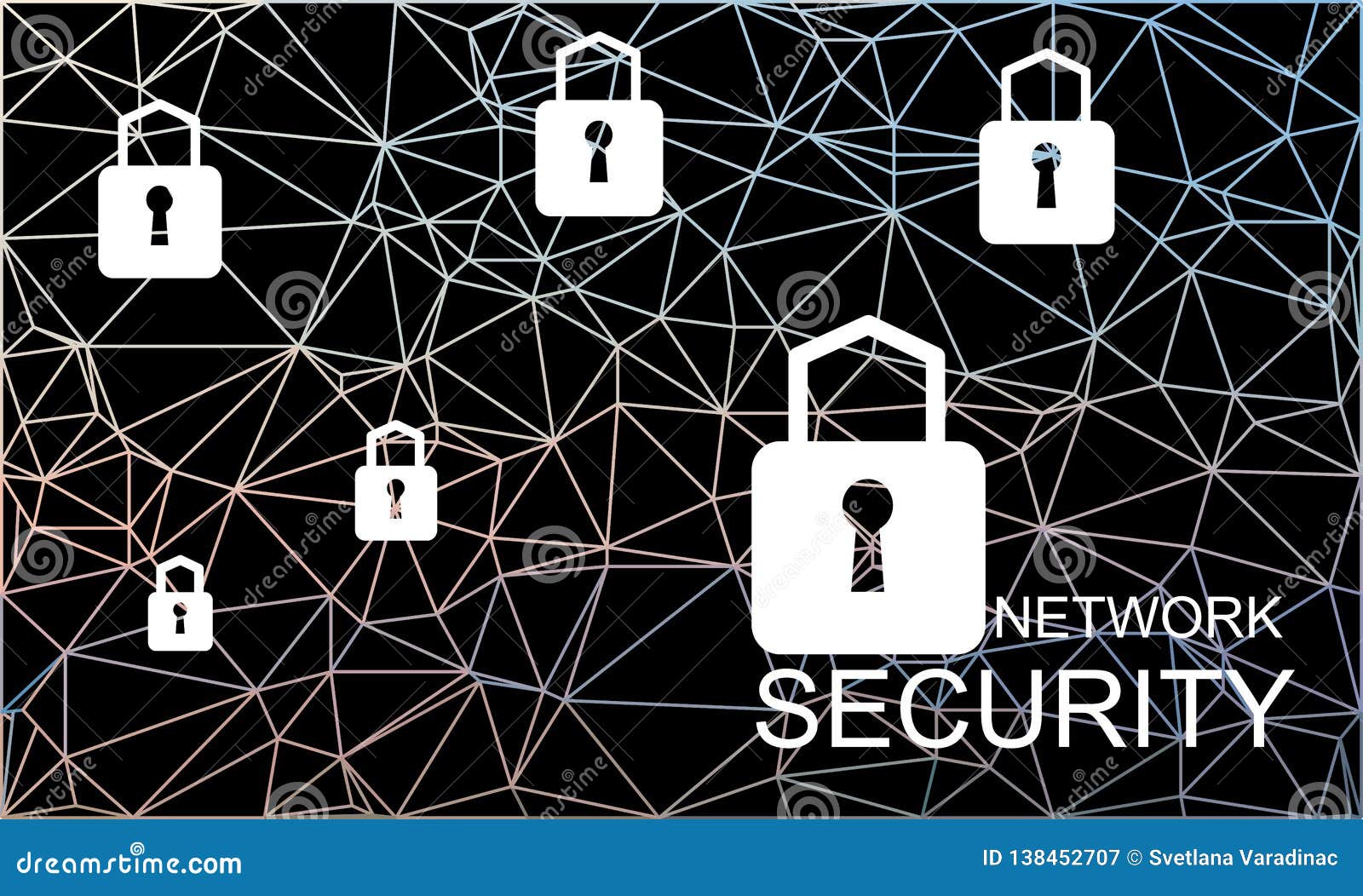 Global Network Security. Background or Concept Composed of Triangles ...