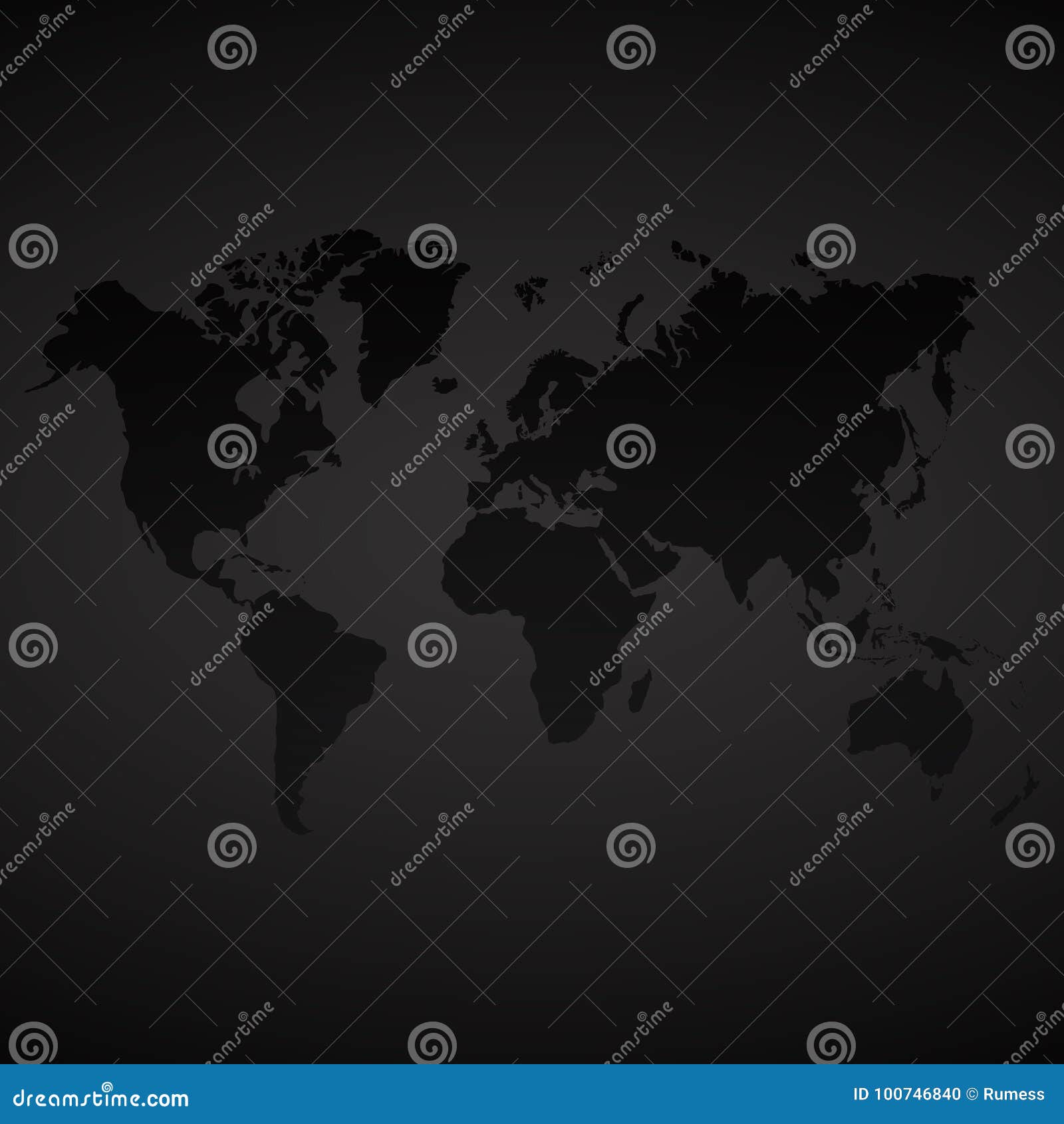 Vector Dark World Map Background Stock Vector - Illustration of nation ...
