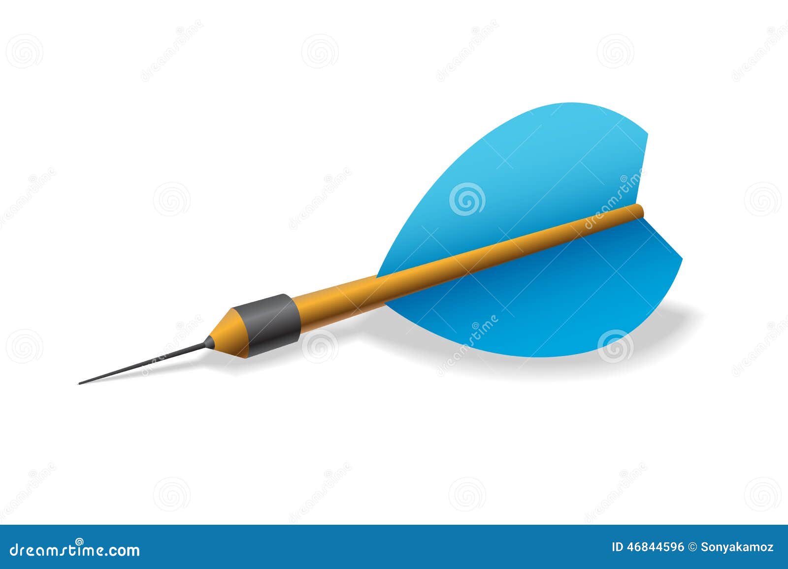 Vector dart stock vector. Illustration of shot, sharp - 46844596