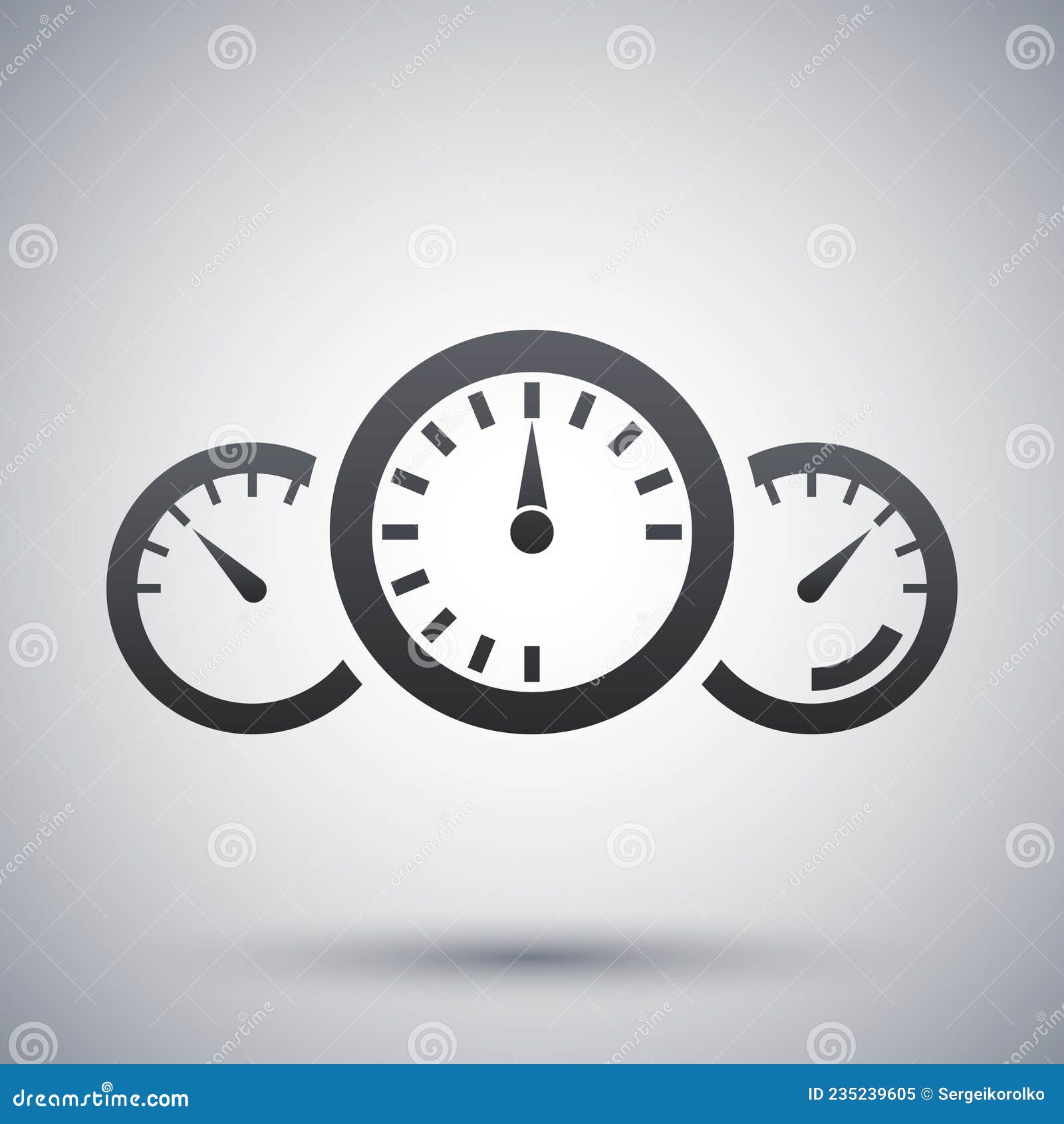 Vector Car Dashboard Square Icon | CartoonDealer.com #20444549