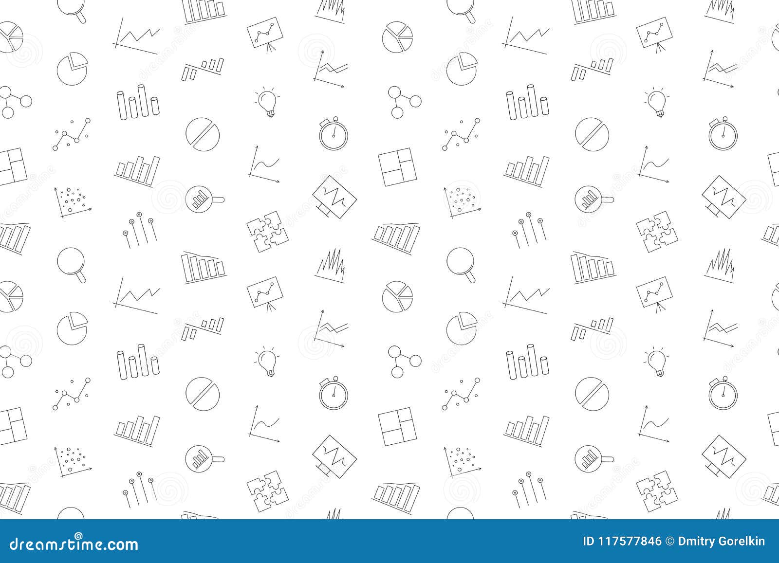 Vector Data Analysis Pattern. Stock Vector - Illustration of graph ...