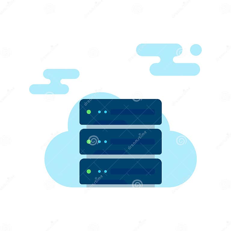 Vector Database Server Data Storage Technology on Cloud Computing for File Security Stock ...
