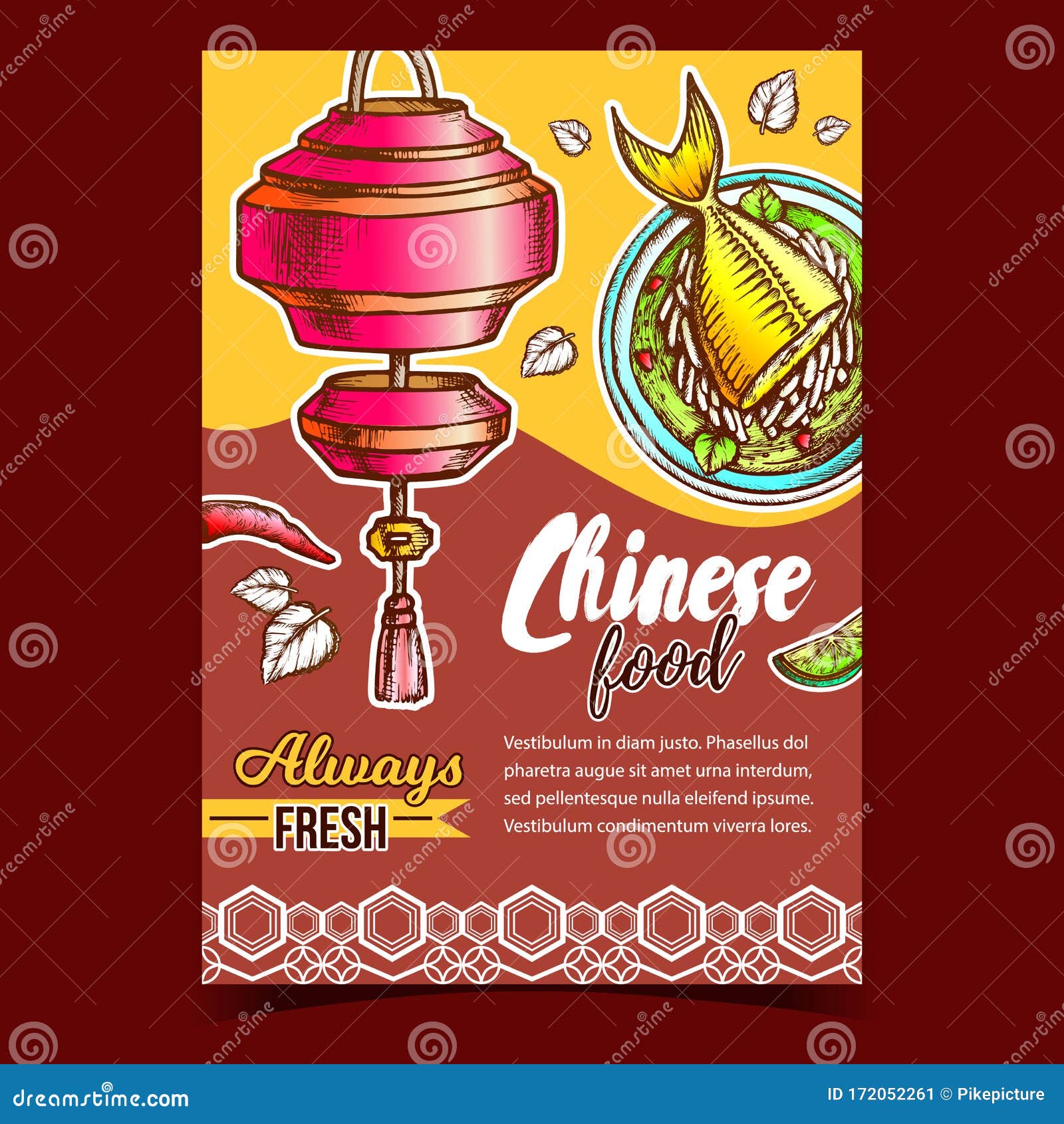 Vector De Afiches Publicitarios En Restaurantes De Comida China ... Vector De Afiches Publicitarios En Restaurantes De Comida China ...