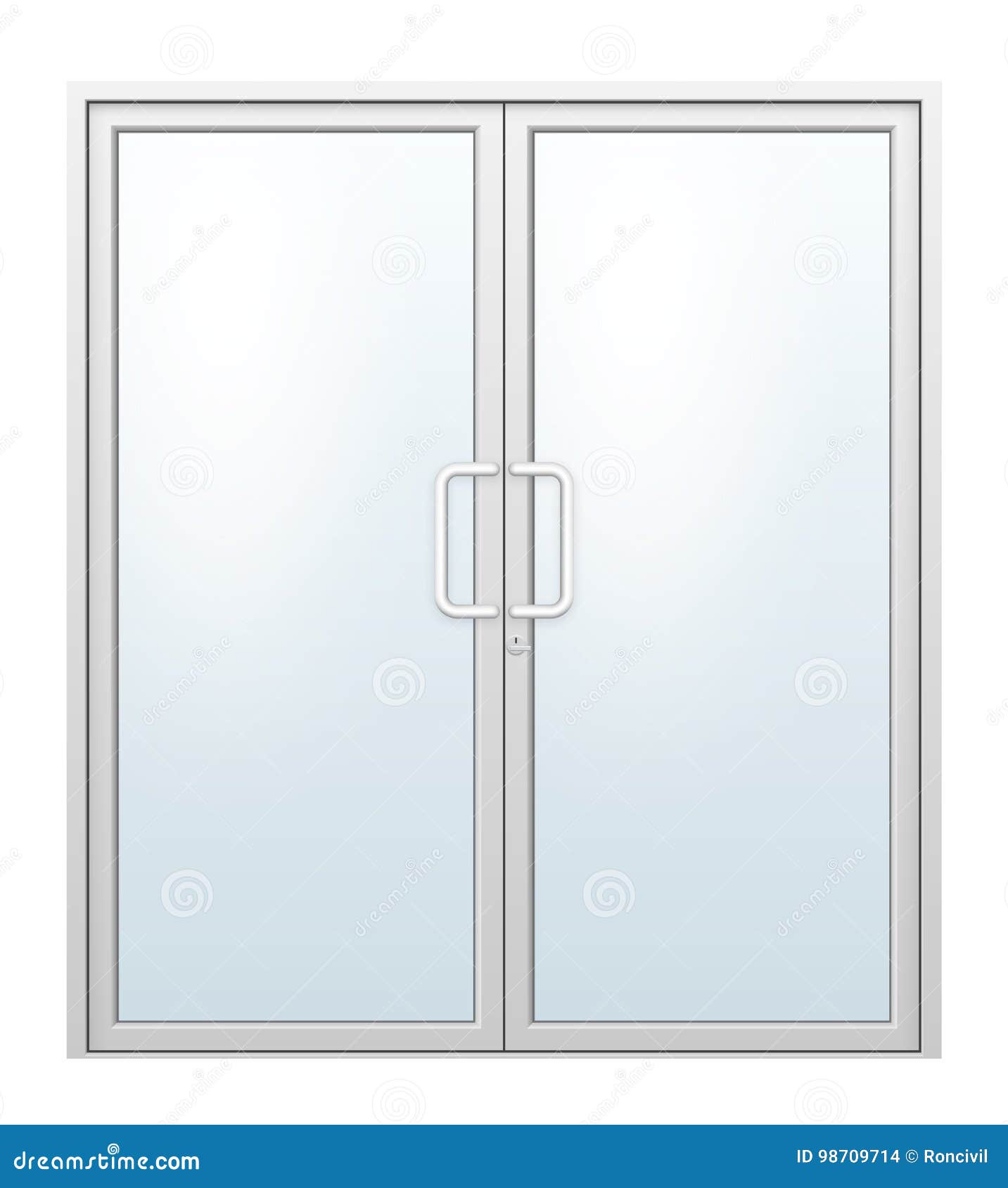 Vector De Aluminio De La Puerta Ilustración del Vector - Ilustración de ...