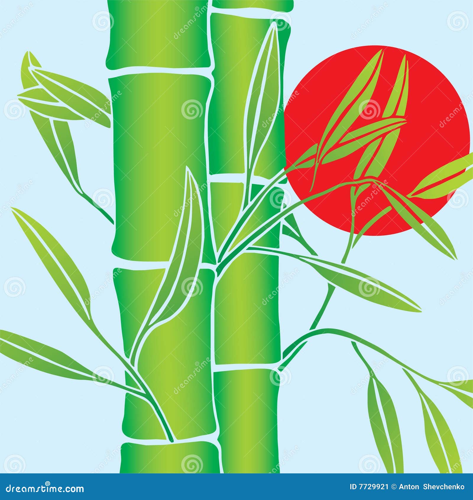 Vector de bambú ilustración del vector. Ilustración de fondo - 7729921