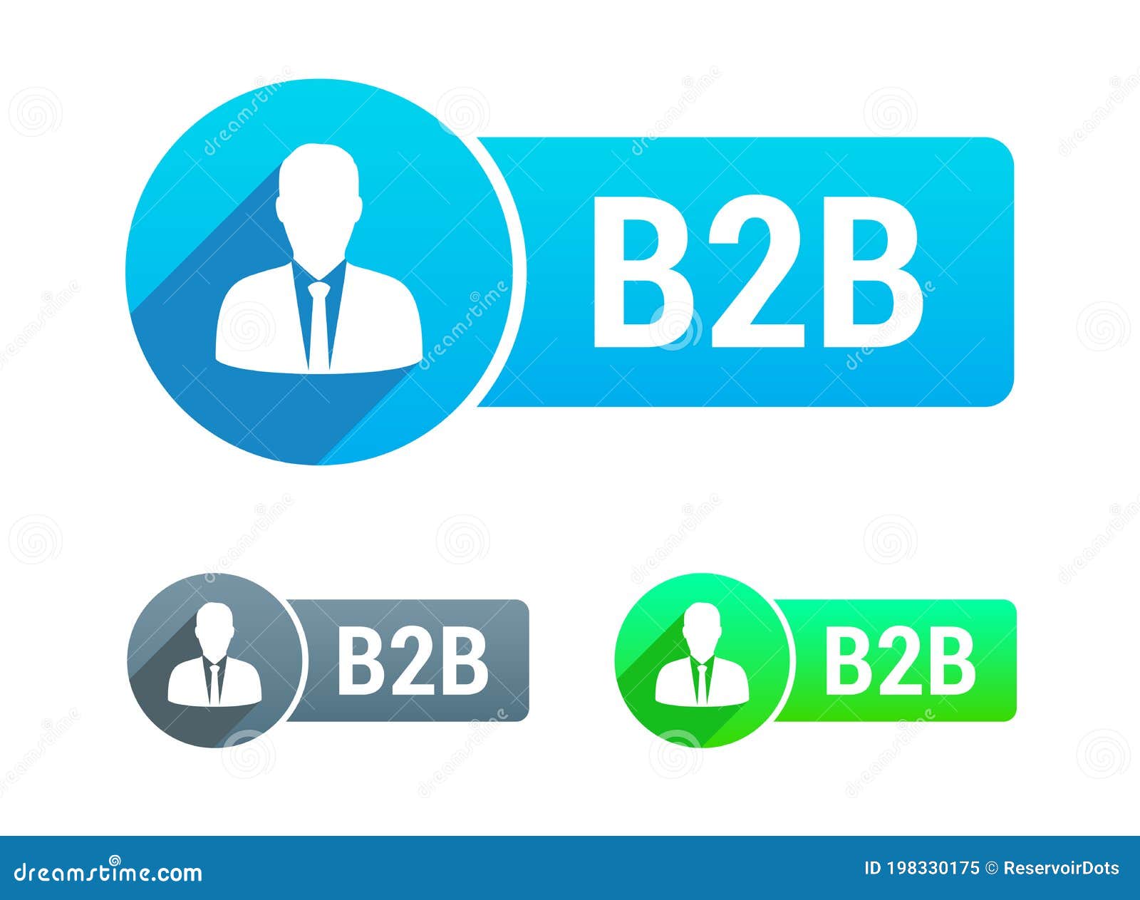 Vector de banner b2b ilustración del vector. Ilustración de éxito ...