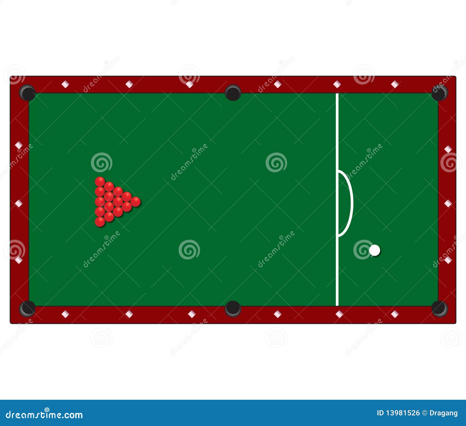 Vector de billar ilustración del vector. Ilustración de colores - 13981526