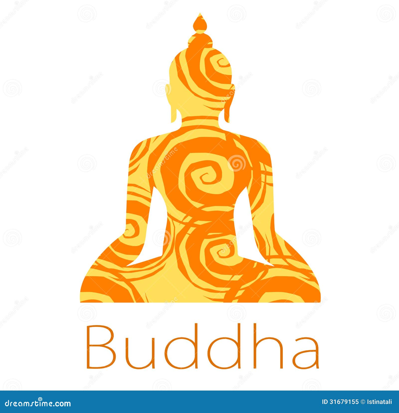 Vector de Buda ilustración del vector. Ilustración de buda - 31679155