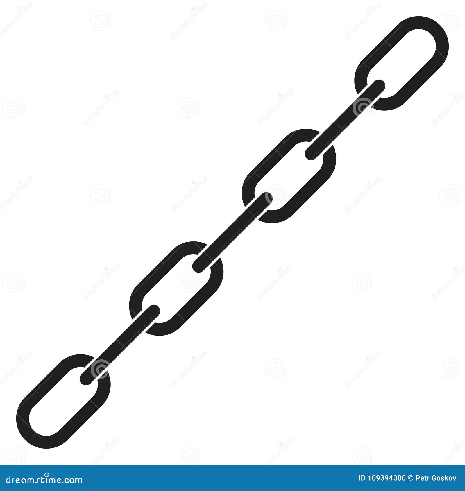 Vector De Cadena Del Icono, Ilustración del Vector - Ilustración de ...