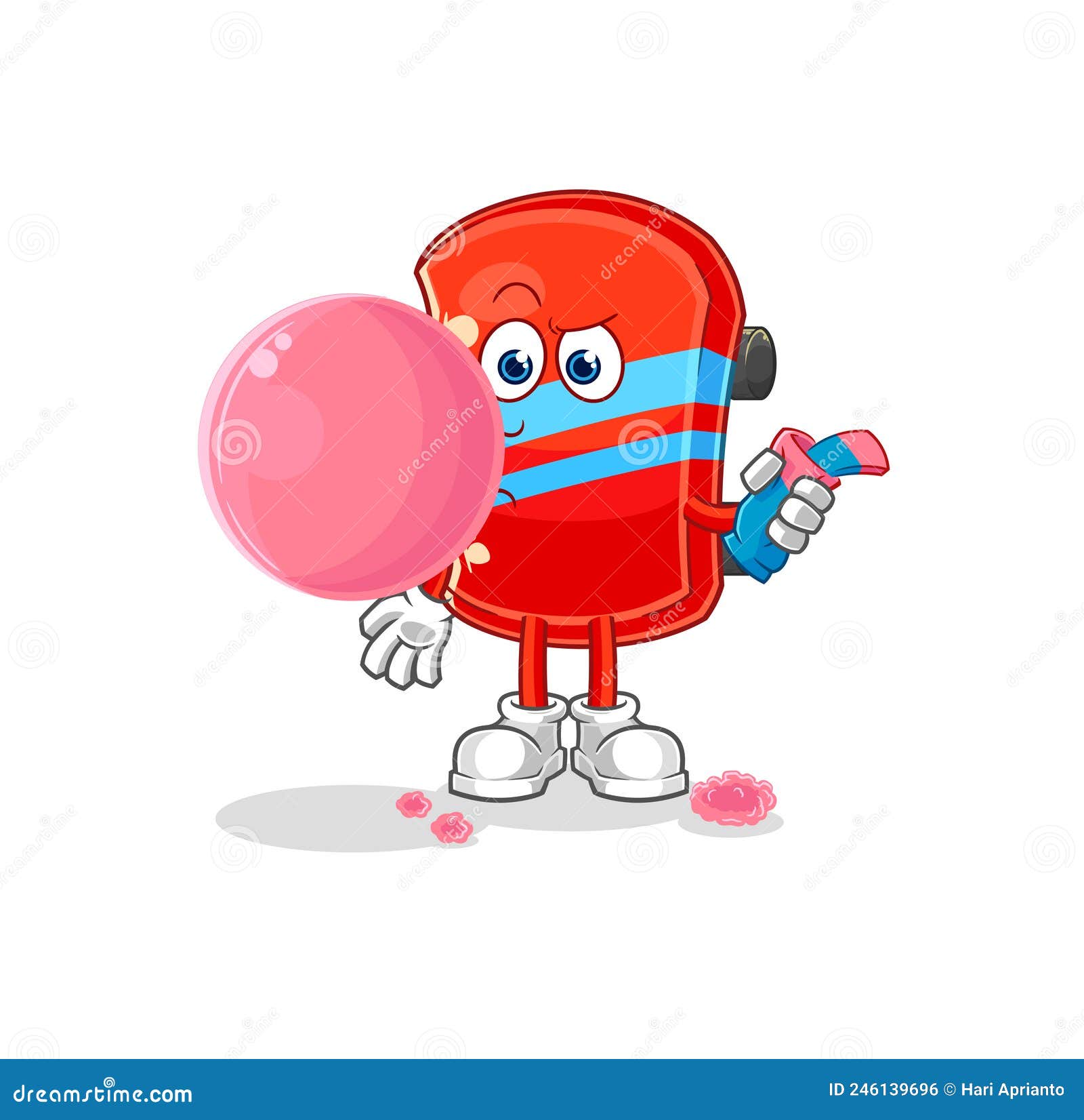 Vector De Chicle. Personaje De Caricatura Ilustración del Vector ...