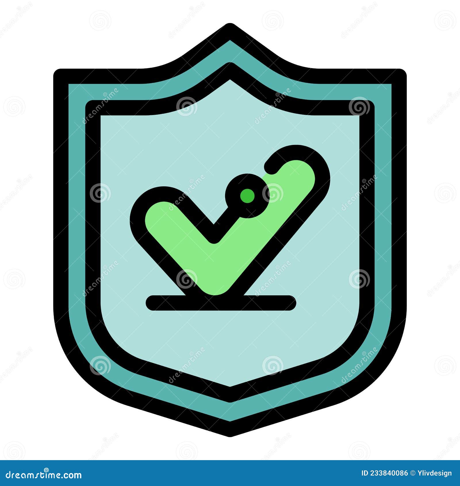 Vector De Color De Icono De Confiabilidad De Escudo Ilustración del ... Vector De Color De Icono De Confiabilidad De Escudo Ilustración del ...