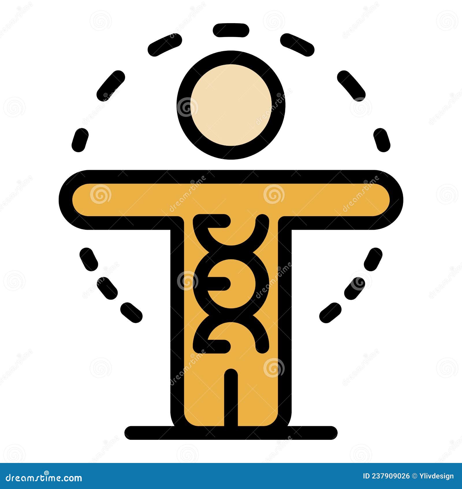 Vector De Color De Los Genes Humanos Ilustración del Vector ...