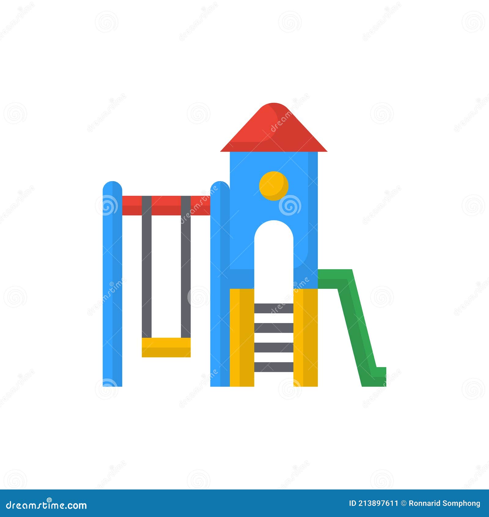 Vector De Color Plano Icono De Patio Ilustración del Vector ...