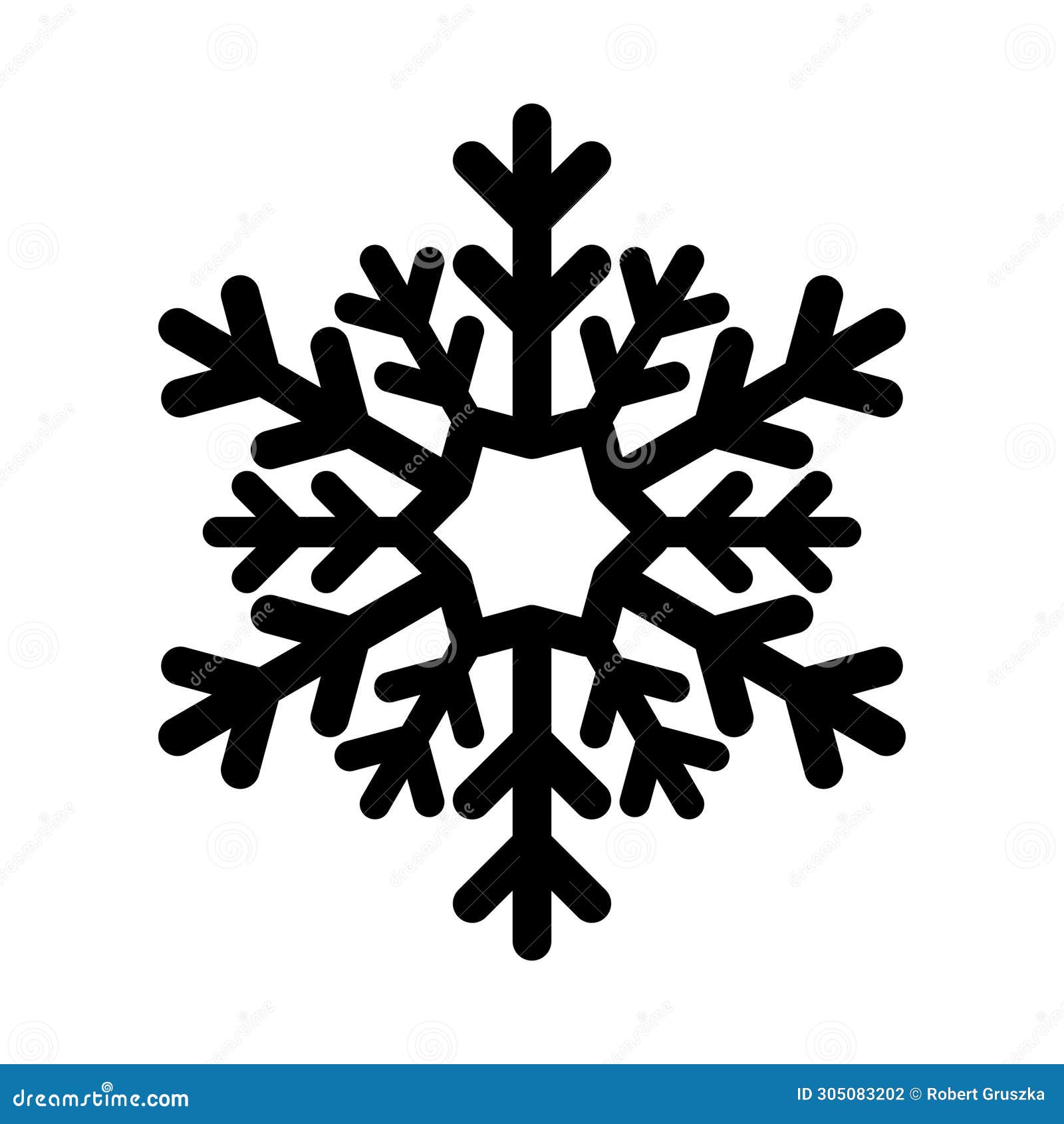 Vector de copo de nieve ilustración del vector. Ilustración de muestra ...