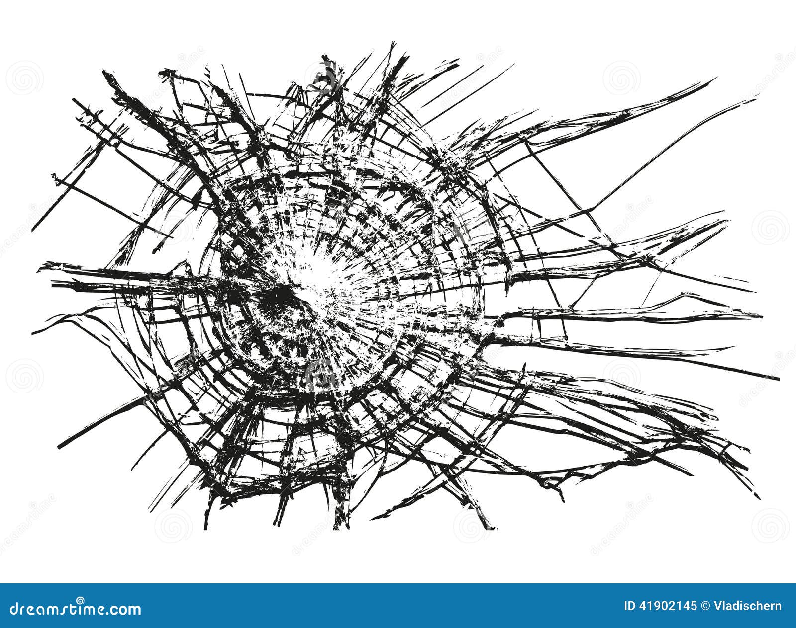 Vector de cristal quebrado ilustración del vector. Ilustración de ...