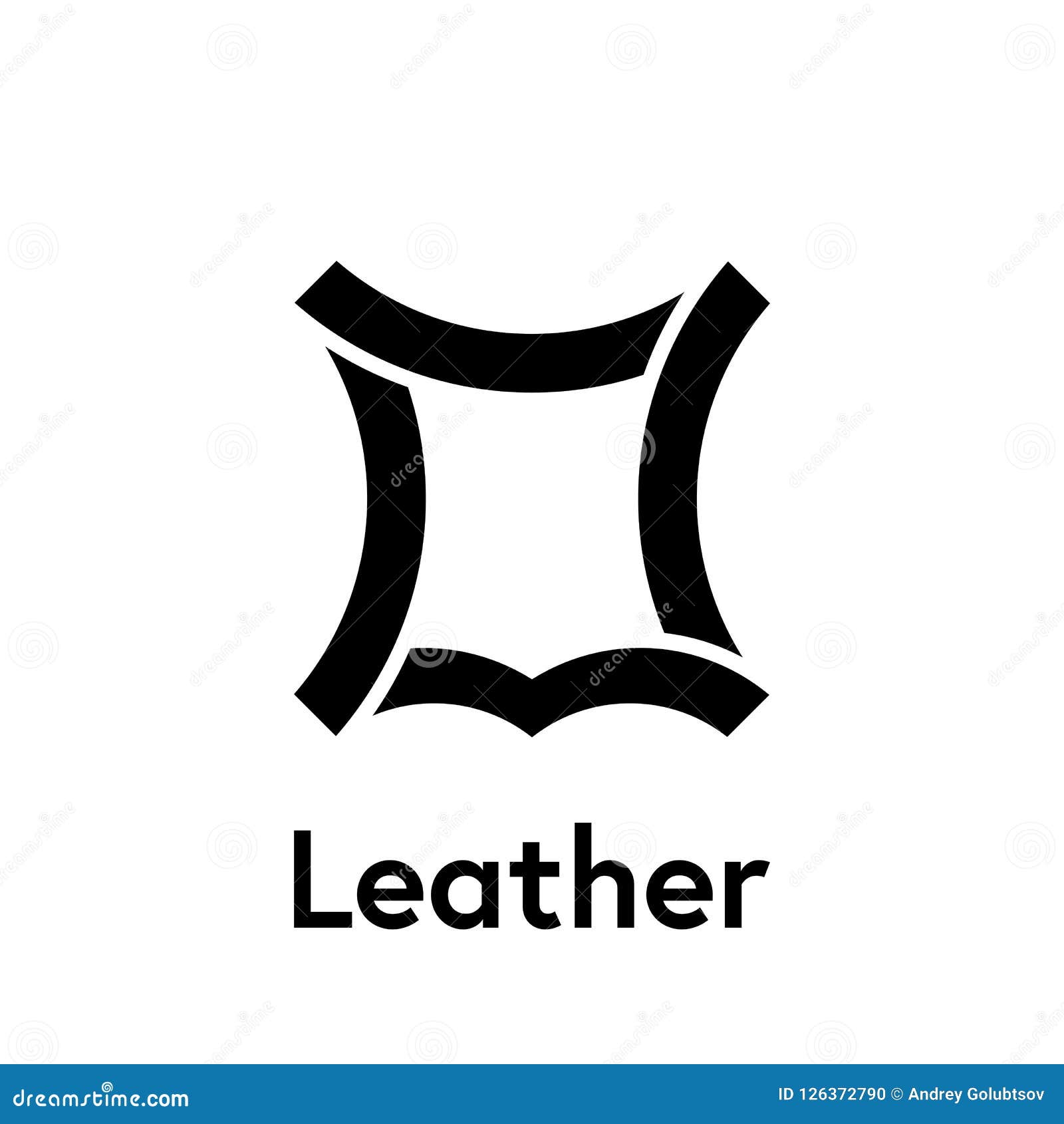 Vector De Cuero Del Esquema Del Icono Del Logotipo Ilustración del ...