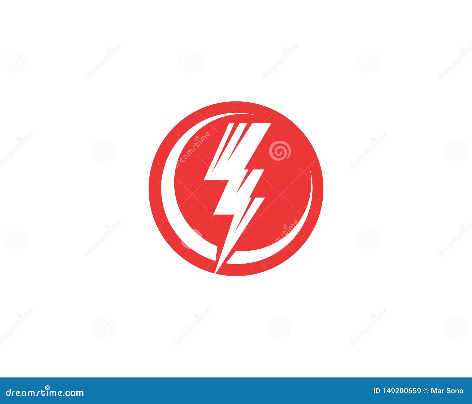 Vector De Destello De Los Iconos Del Rayo Del Poder Ilustración del ...