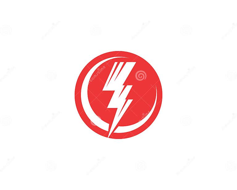 Vector De Destello De Los Iconos Del Rayo Del Poder Ilustración del ...