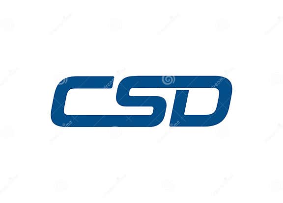Vector De Diseño De Logotipo De Letras CSD Ilustración del Vector - Ilustración de divisa ...