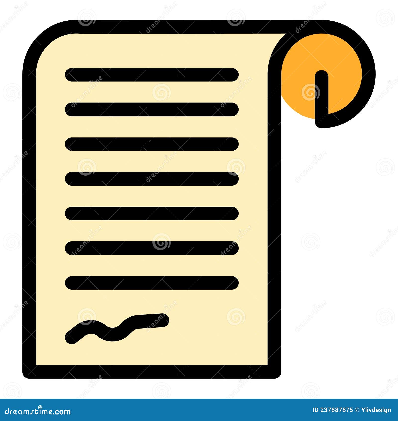 Vector De Esquema De Color Del Icono De Título Ilustración del Vector ...