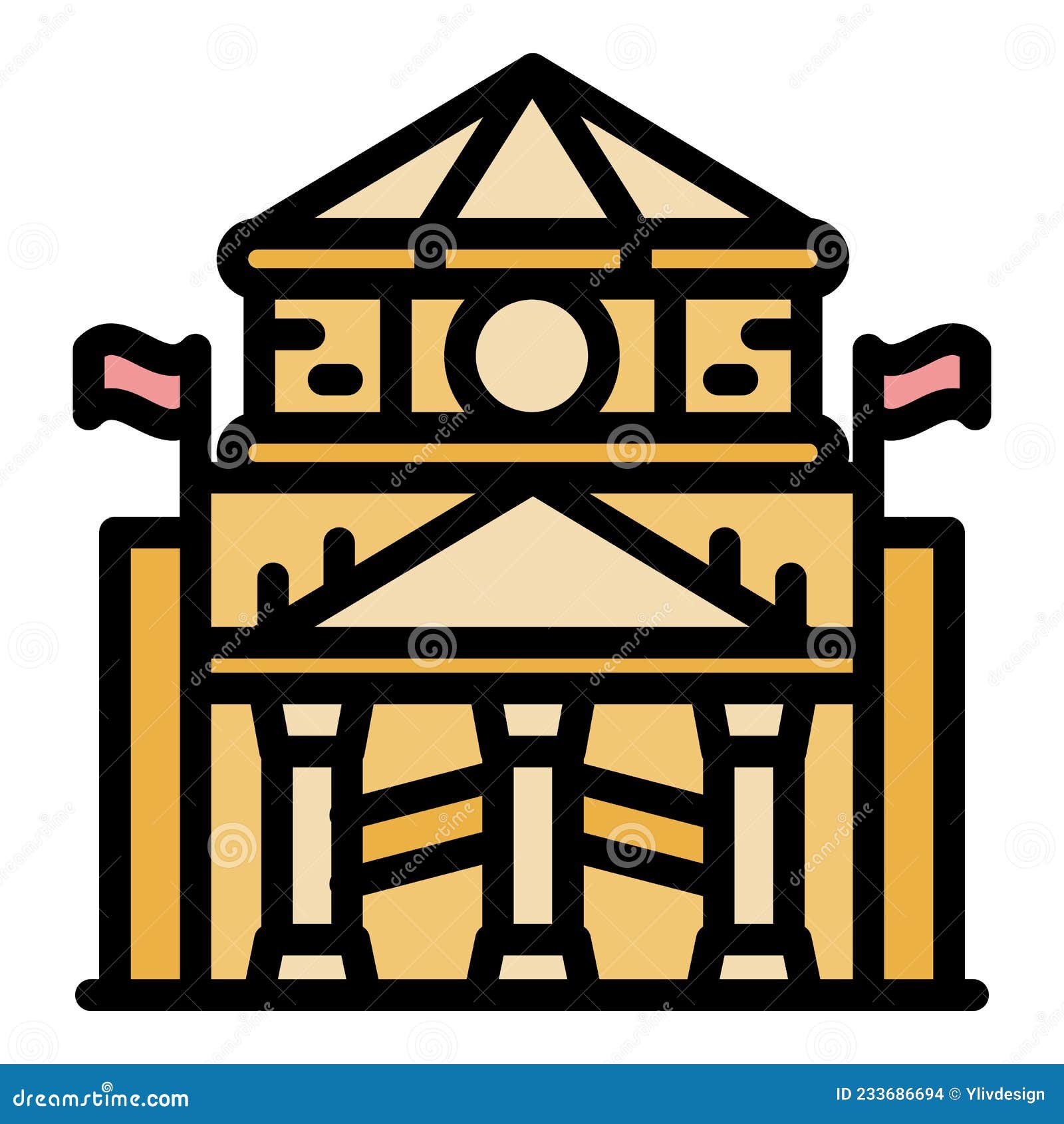 Vector De Esquema De Color De Icono Parlamento Ilustración del Vector ... Vector De Esquema De Color De Icono Parlamento Ilustración del Vector ...