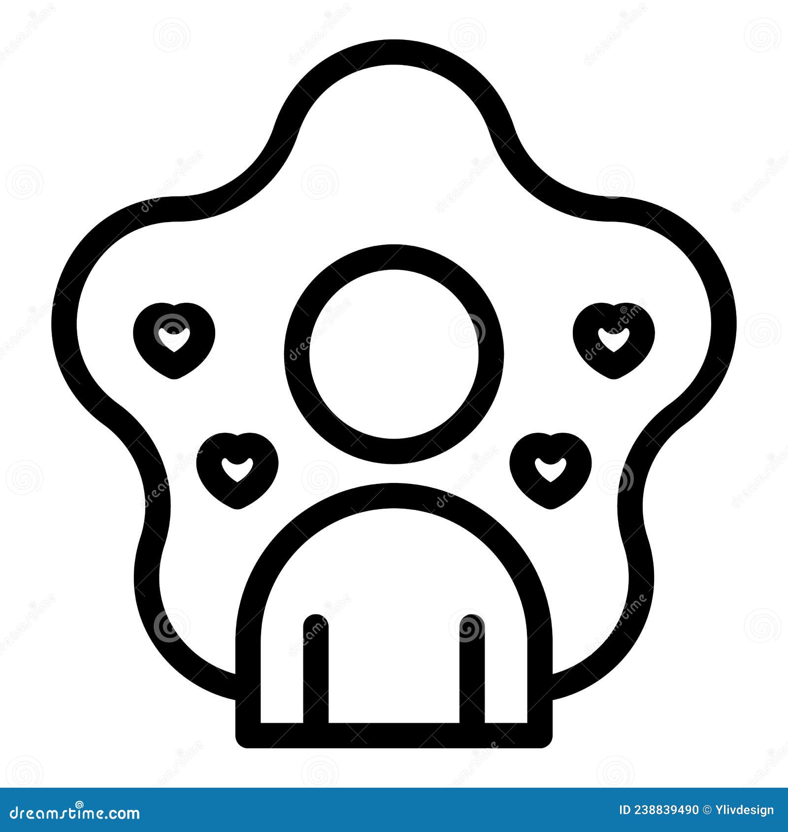 Vector De Esquema De Icono De Persona De Cliente. Contenido Multimedia ...