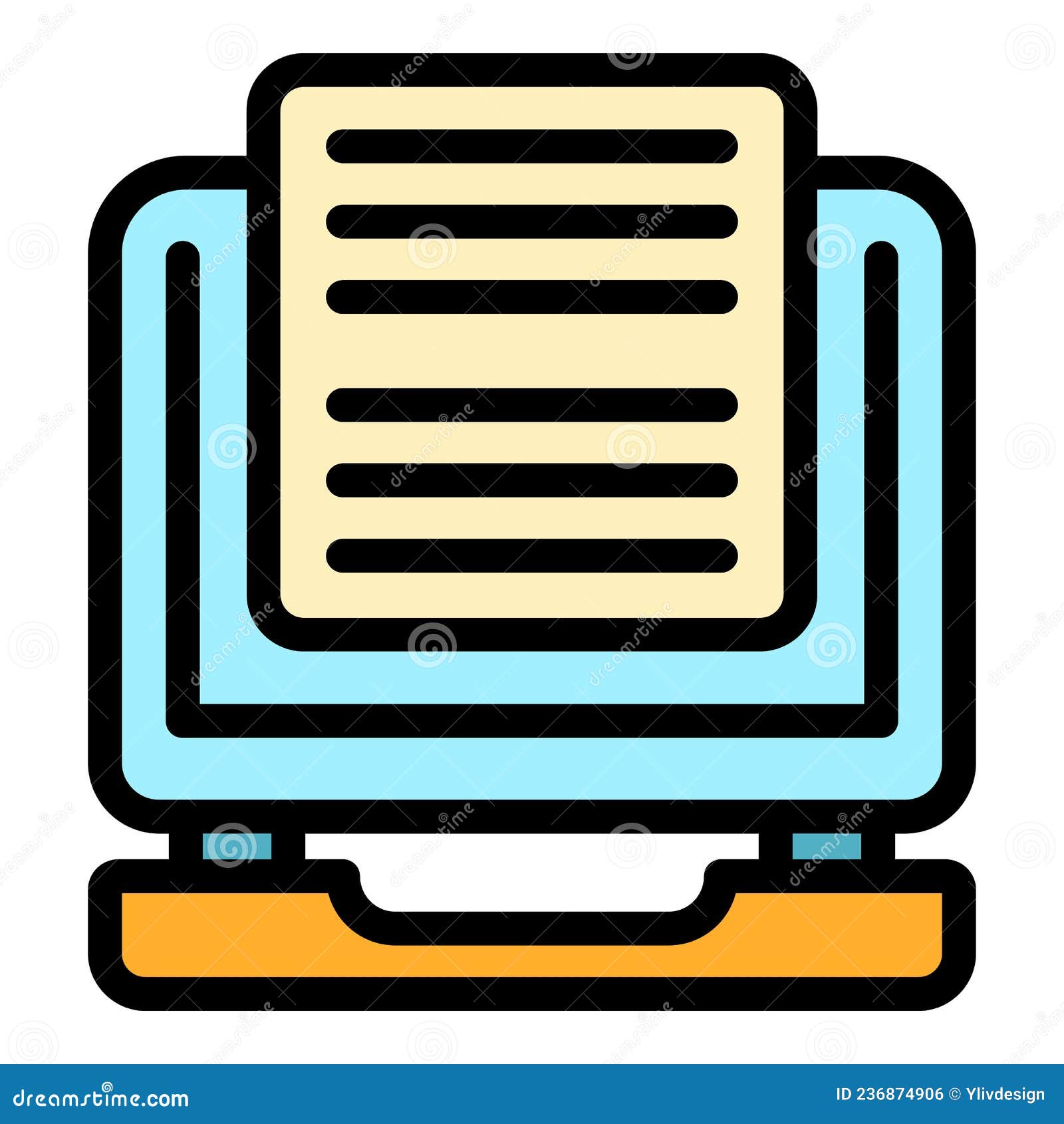 Vector De Esquema De Icono De Plan Ilustración del Vector - Ilustración ...