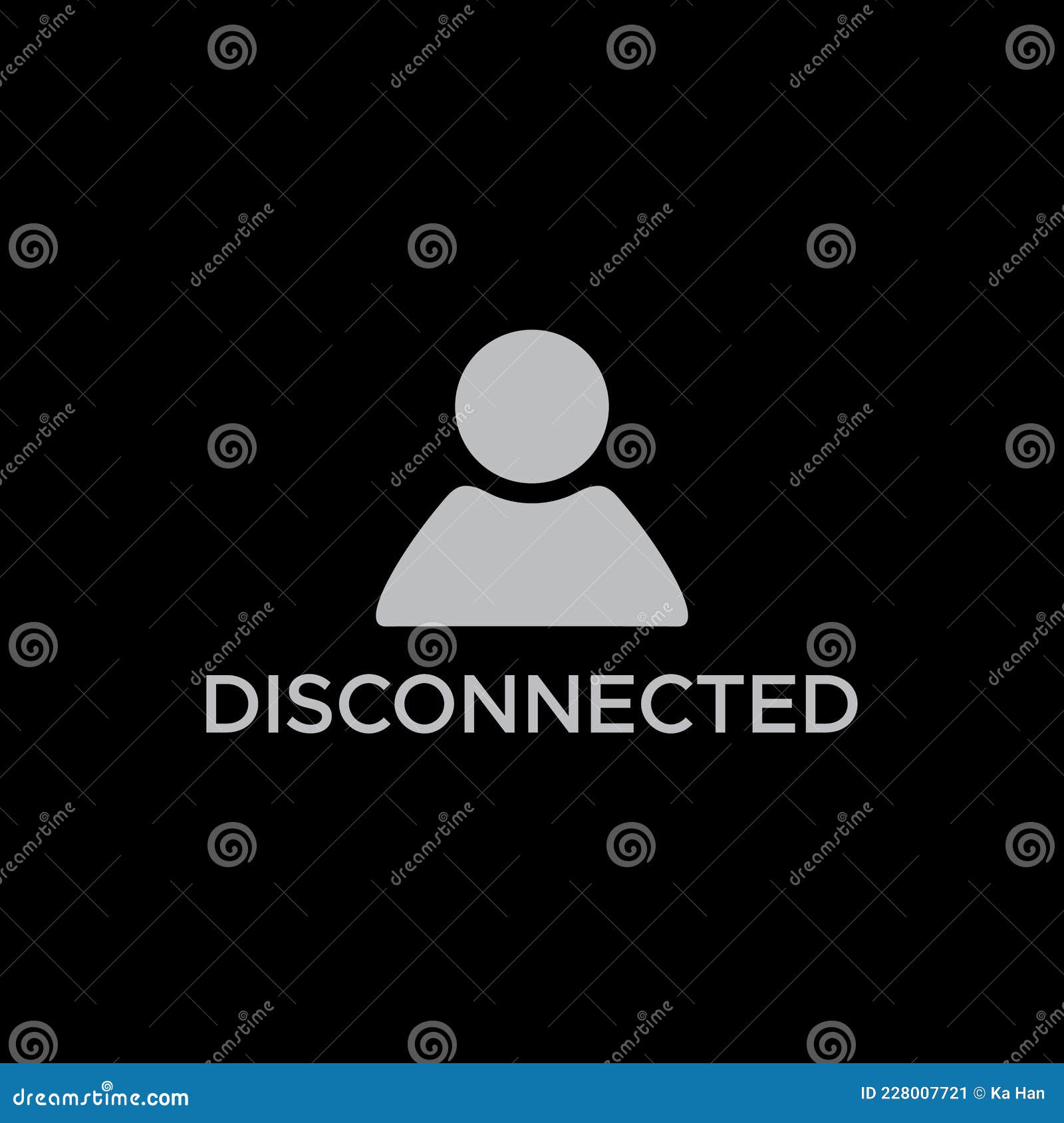 Vector De Foto De Perfil De Avatar Desconectado Ilustración del Vector ...