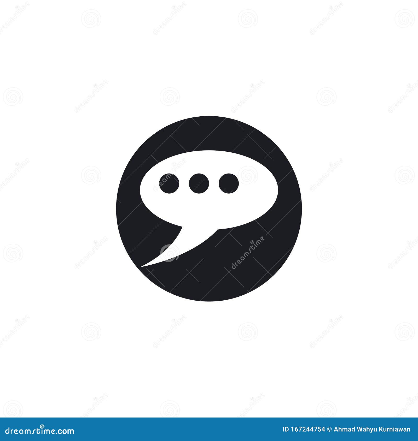 Vector de icono de chat ilustración del vector. Ilustración de modelo ...