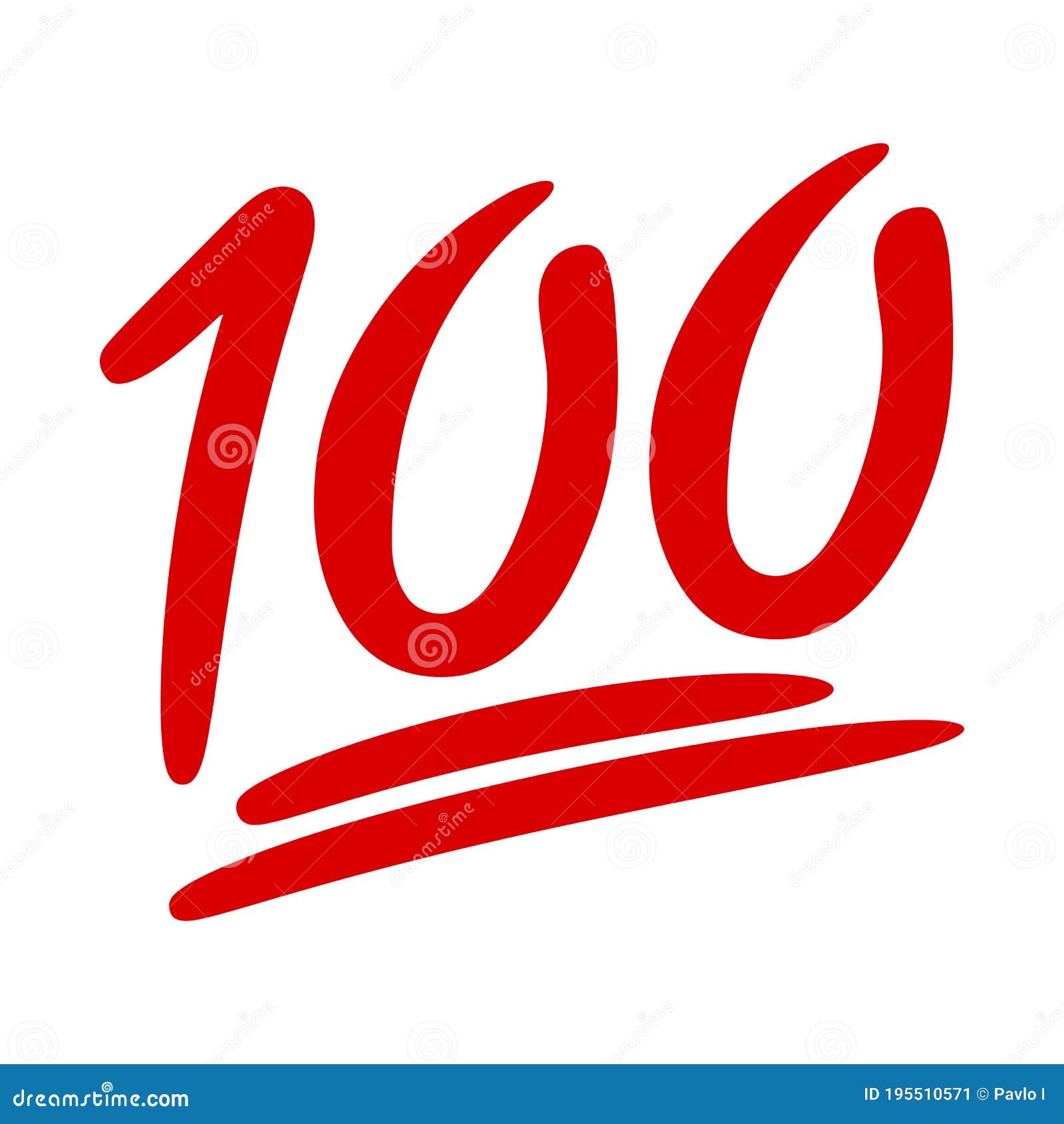 Vector de icono de cien ilustración del vector. Ilustración de etiqueta ...
