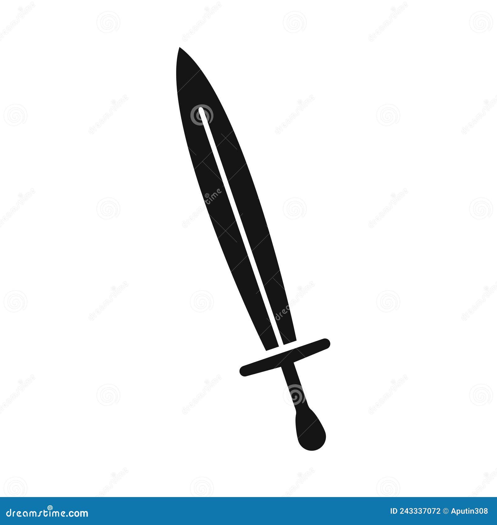 Vector De Icono De Combate De Espada Aislado Ilustración del Vector ...