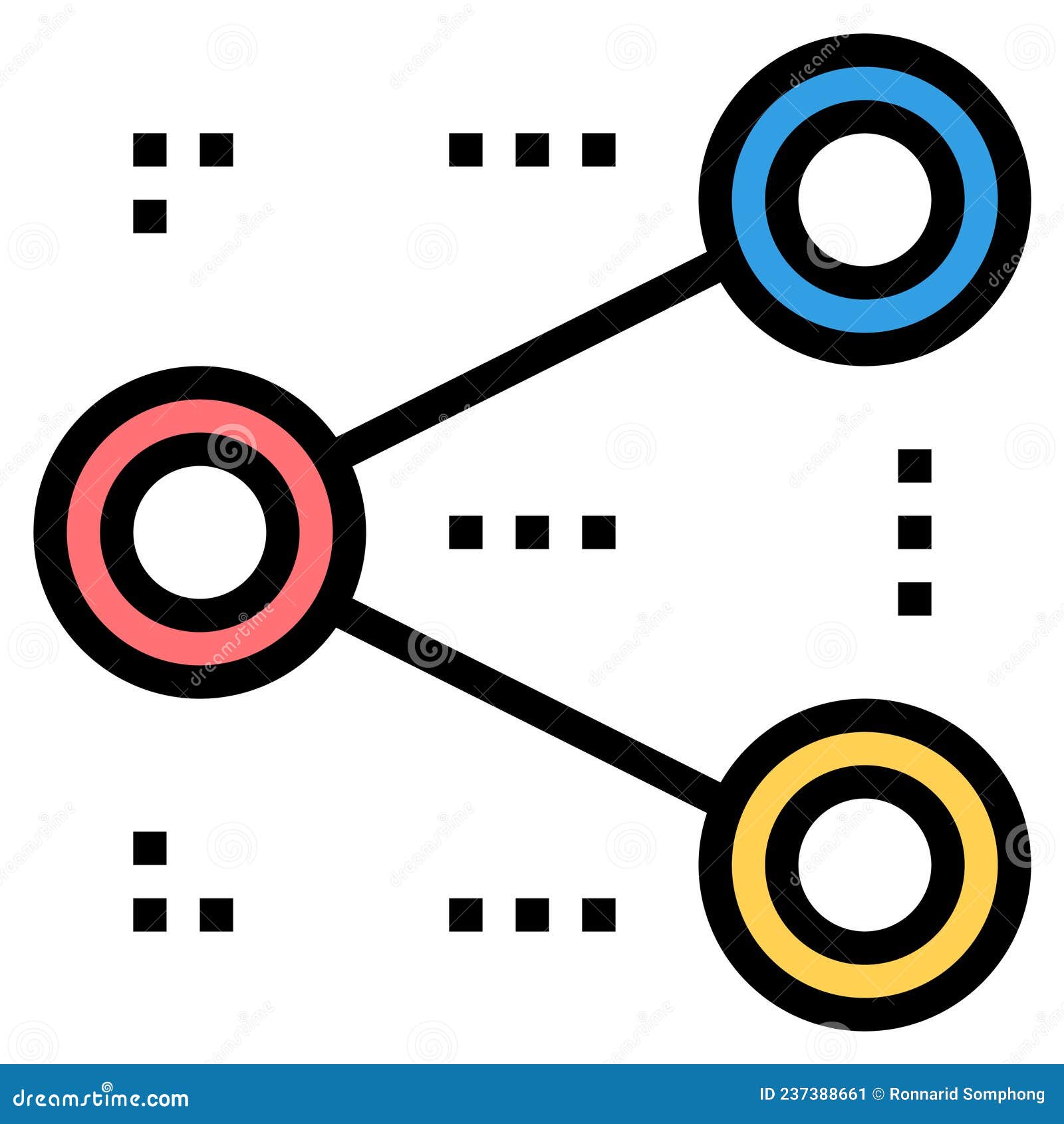 Vector de icono compartido ilustración del vector. Ilustración de ...