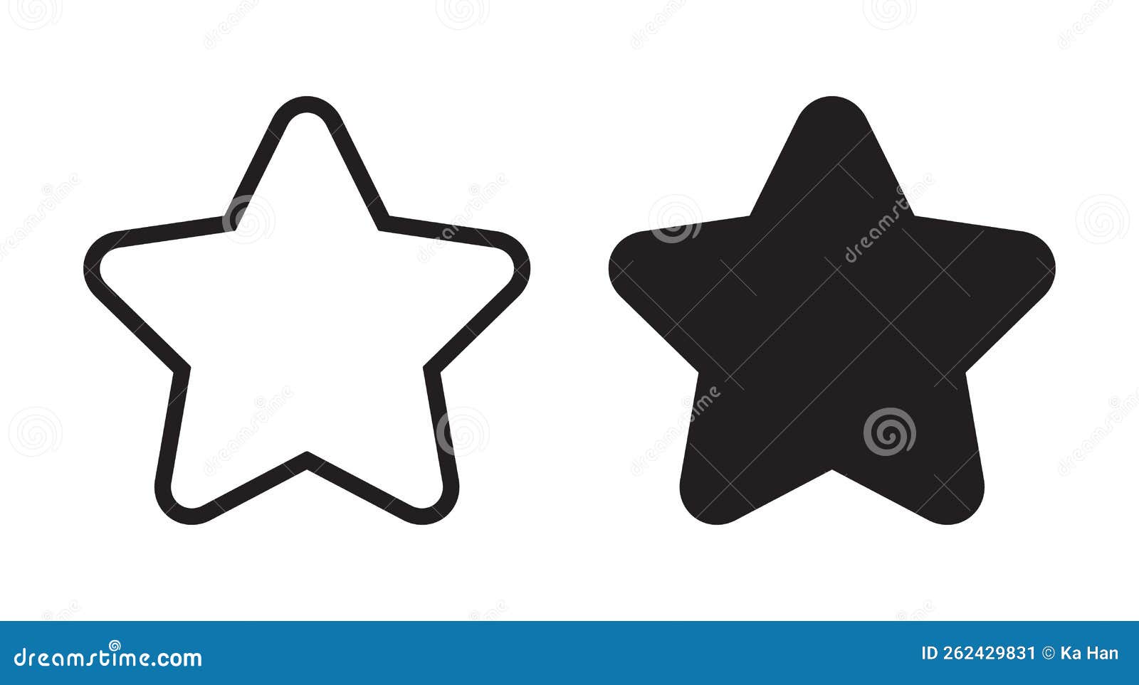 Vector De Icono De Estrella En Forma Redonda Ilustración del Vector - Ilustración de redondo ...