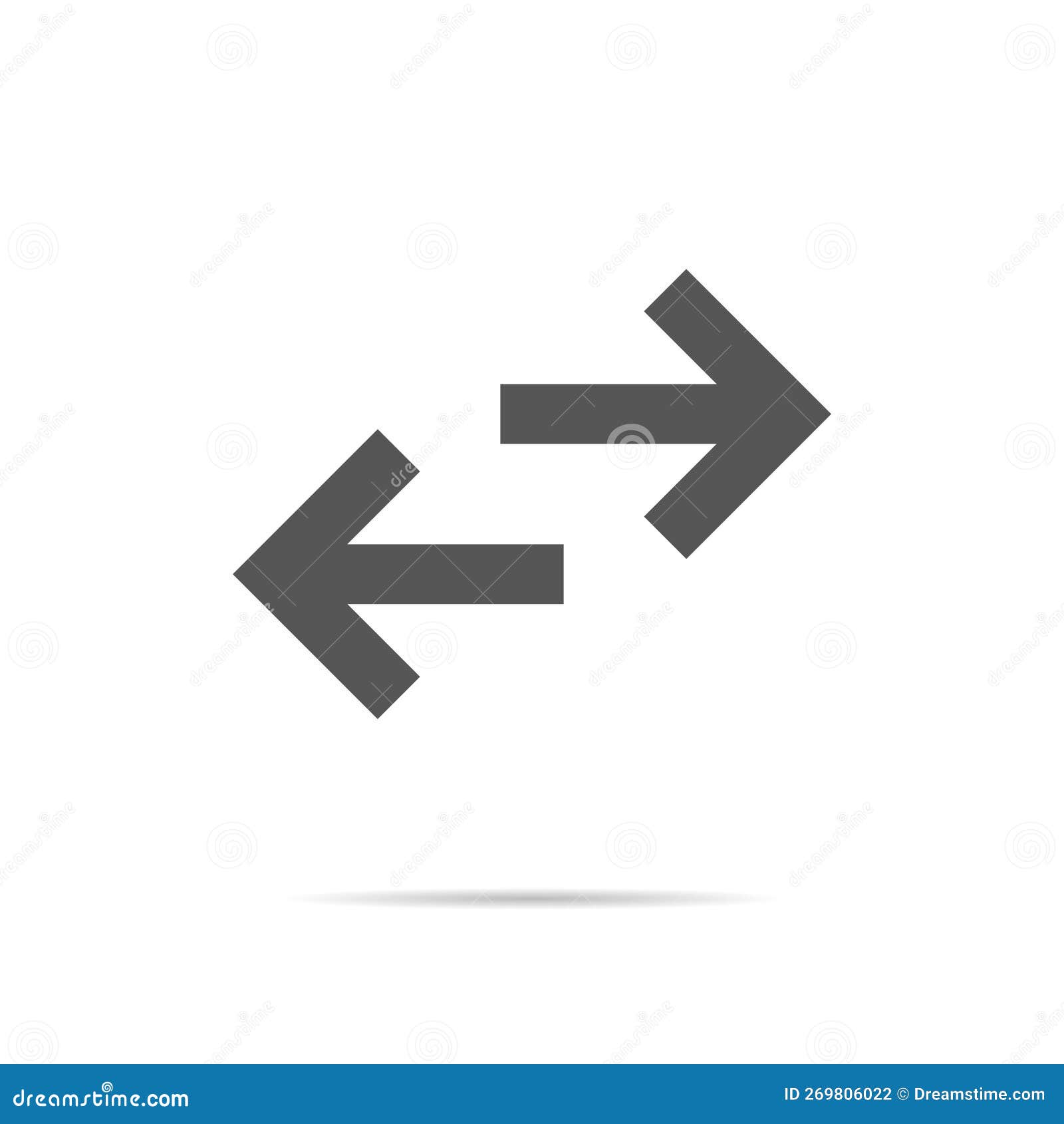 Vector De Icono De Flecha De Intercambio En Estilo Plano Ilustración ...