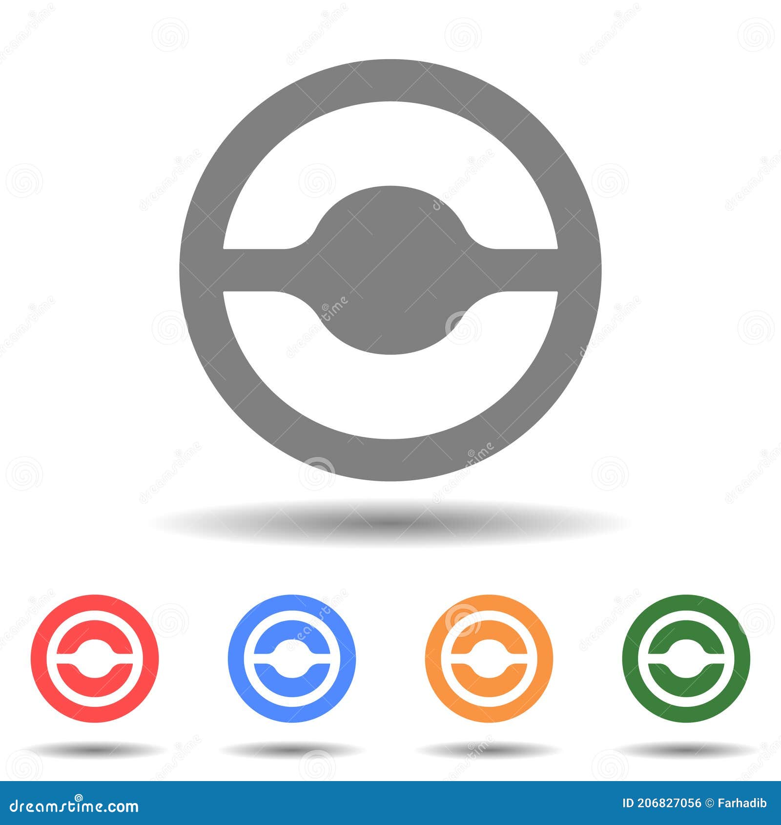 Vector De Icono De Forma Circular Aislado Ilustración del Vector ...