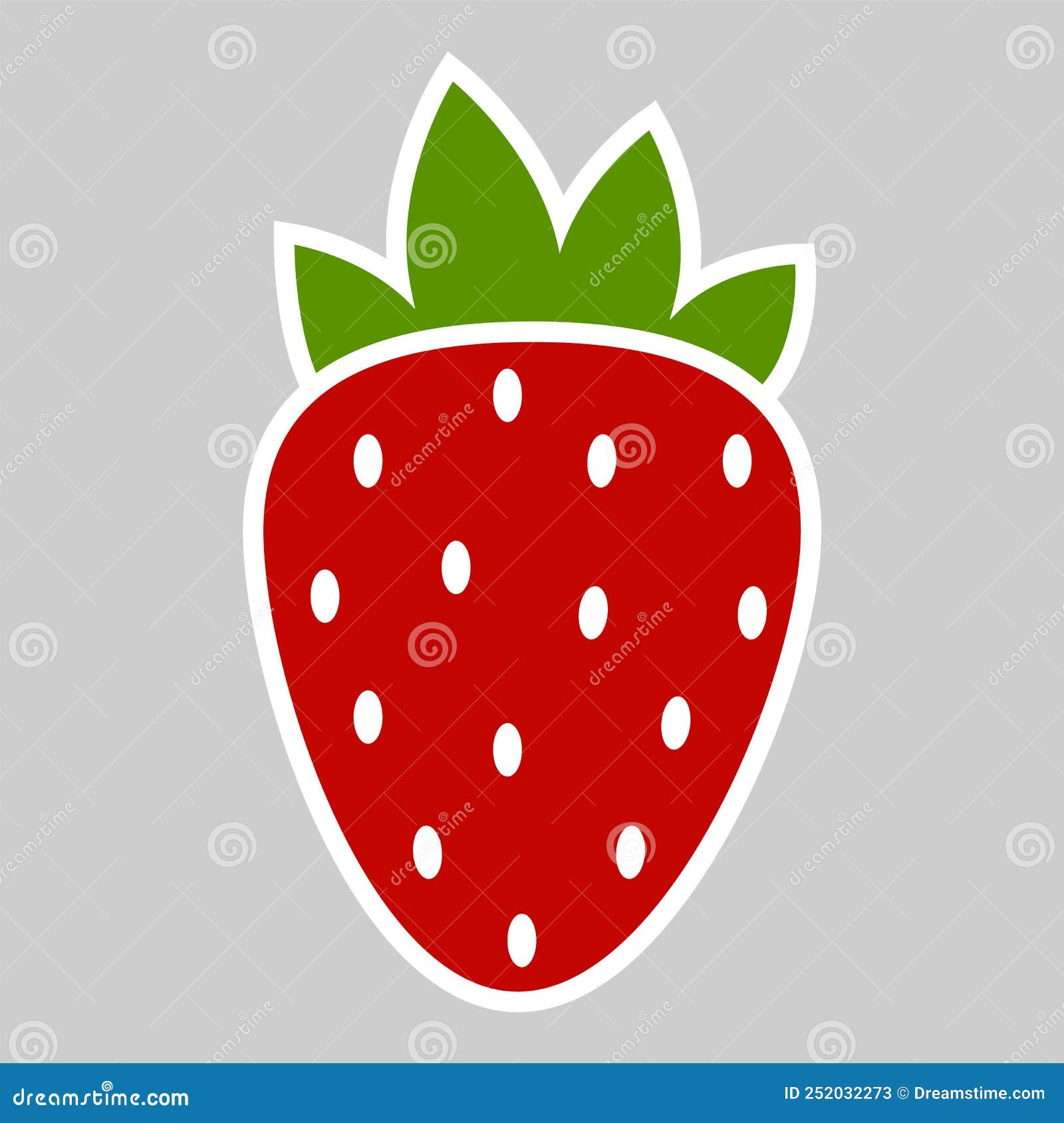 Vector De Icono De Fresa. Frutilla De Fresa Ilustración del Vector ...