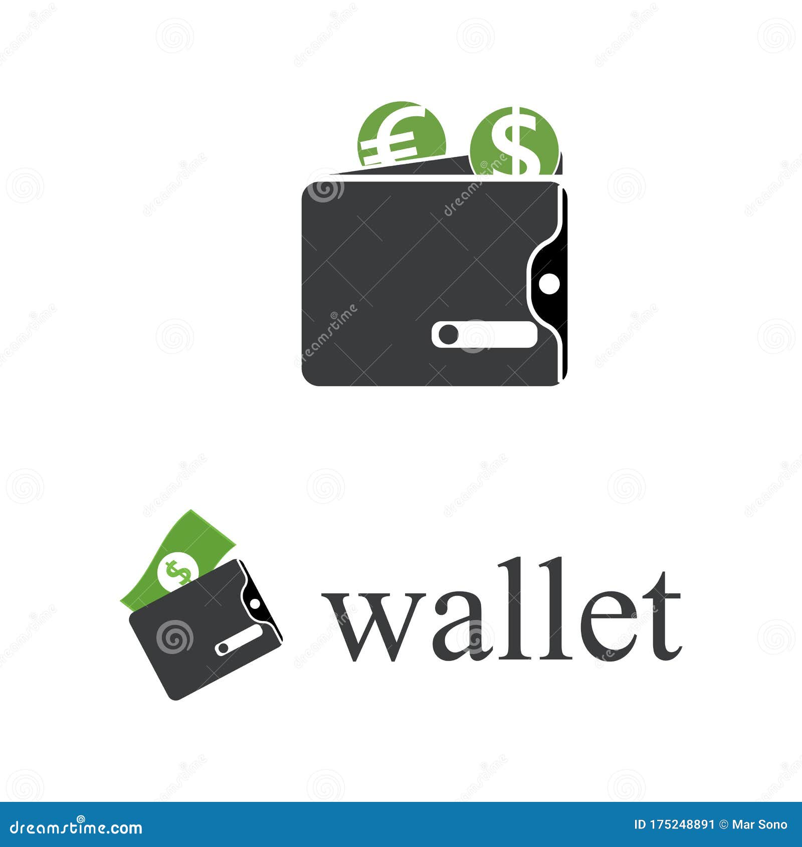 Vector De Icono De Logotipo De Cartera Ilustración del Vector ...