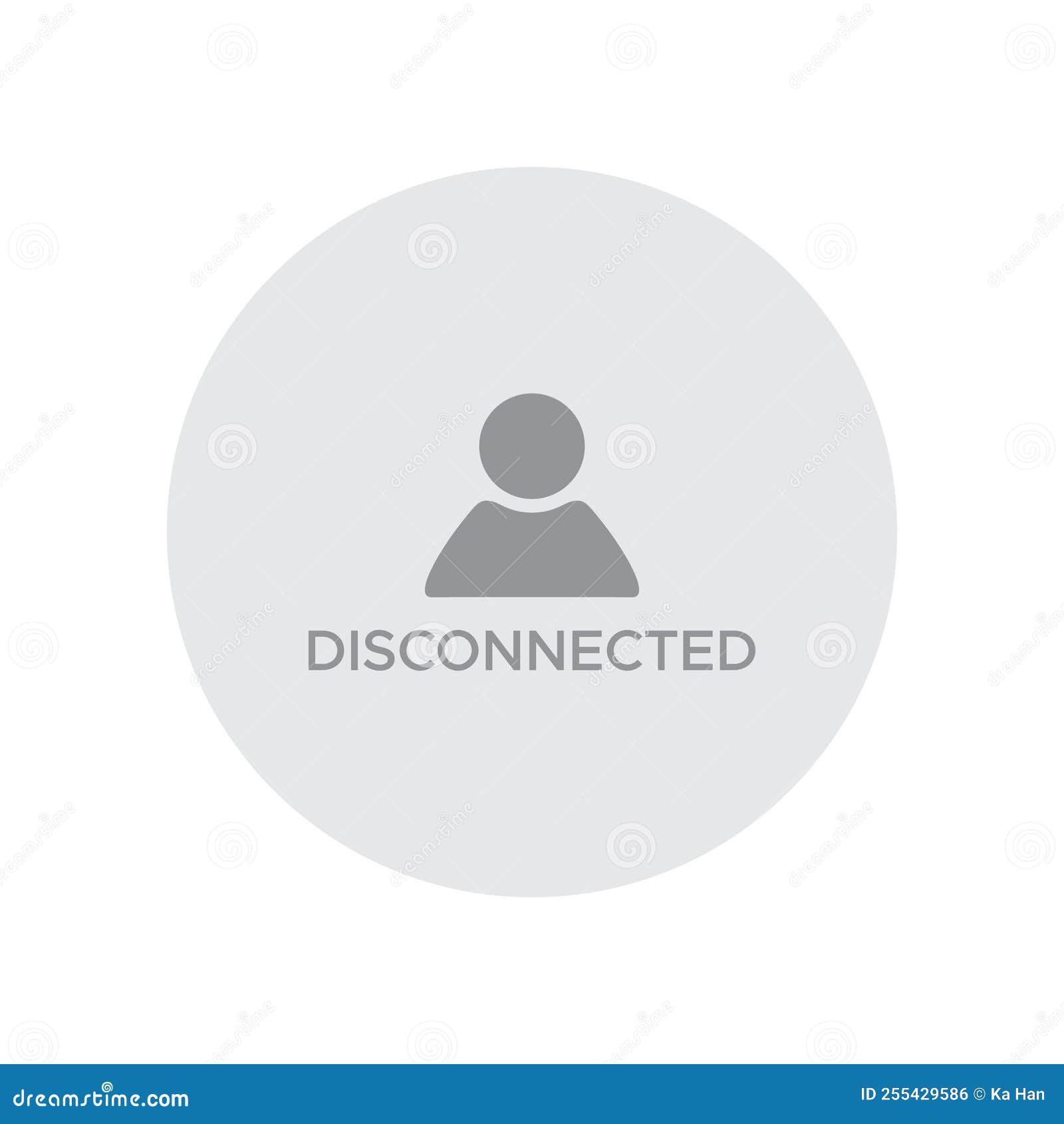 Vector De Icono De Perfil De Avatar Desconectado De Streaming O Webinar ...