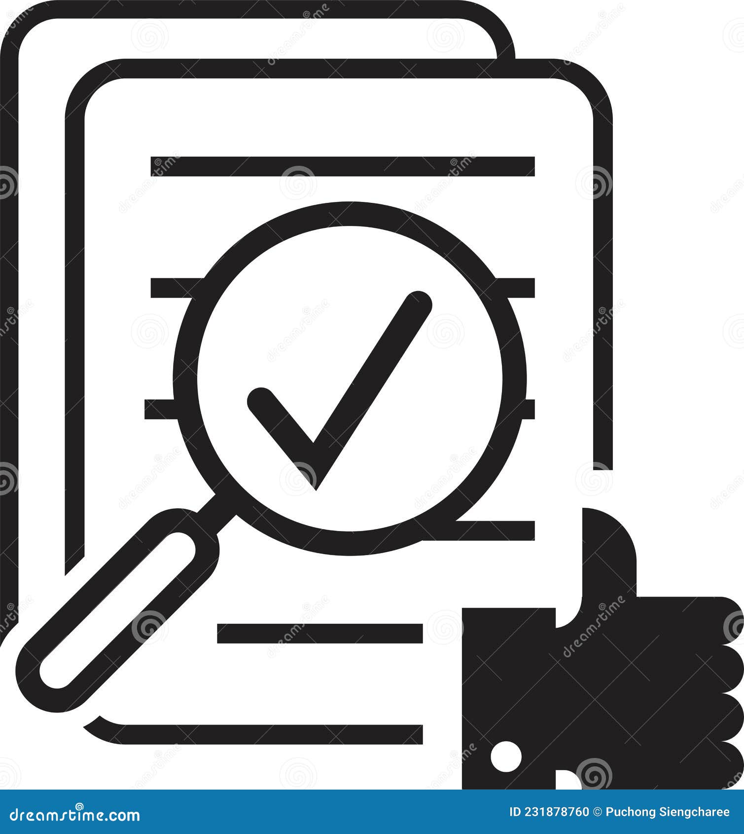 Vector De Icono De Revisión Ilustración del Vector - Ilustración de ...